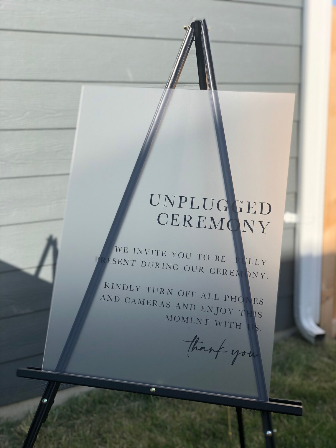 SIGN PACKAGE Sign Bundle Modern With Stands Acrylic Unplugged Guestbook ...