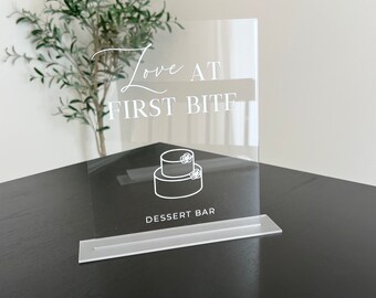 Modern Acrylic Wedding Sign Dessert Table Sign - Etsy