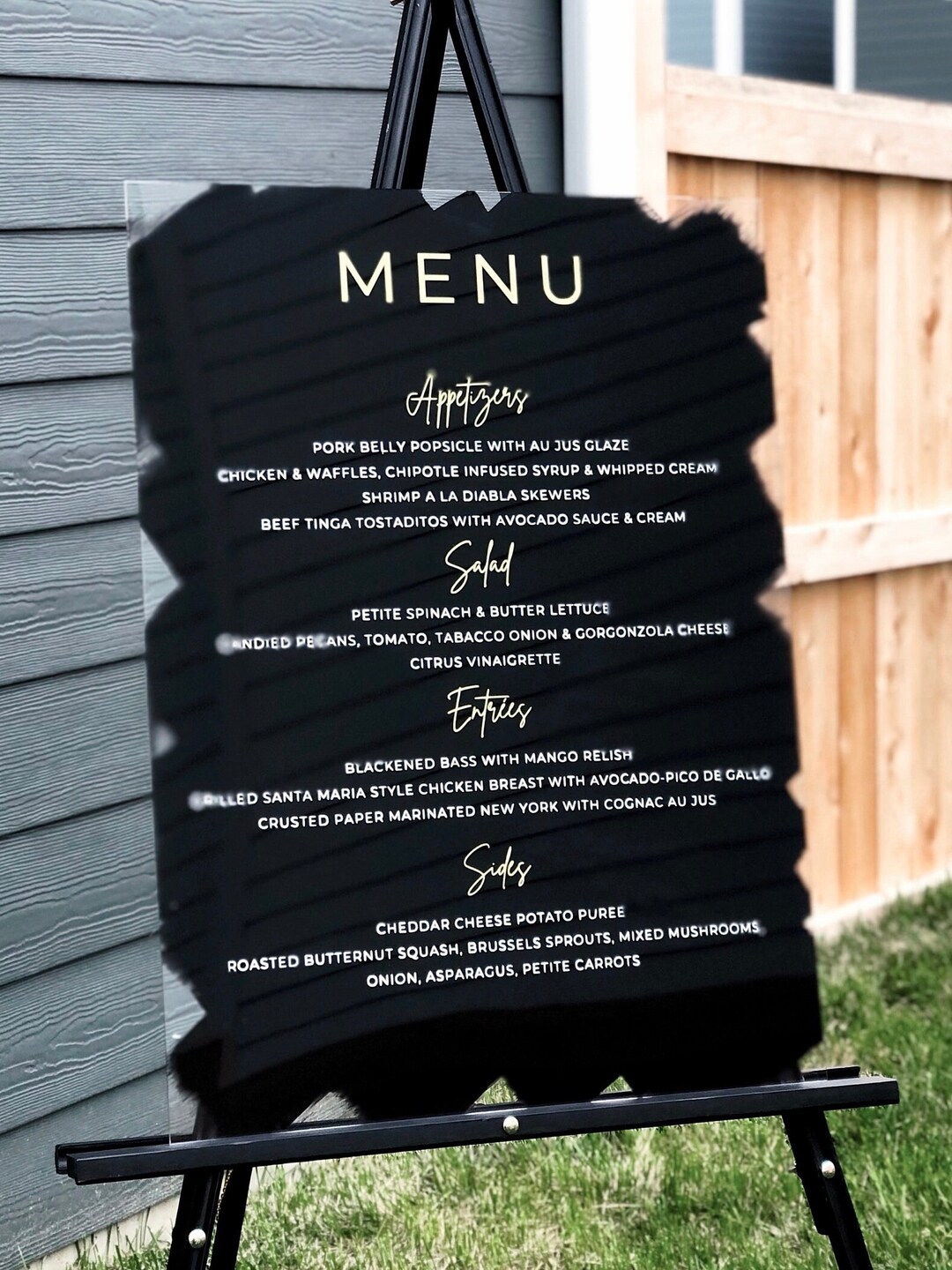 Acrylic Wedding/event Sign - Personalized Menu - Bar Menu - Etsy