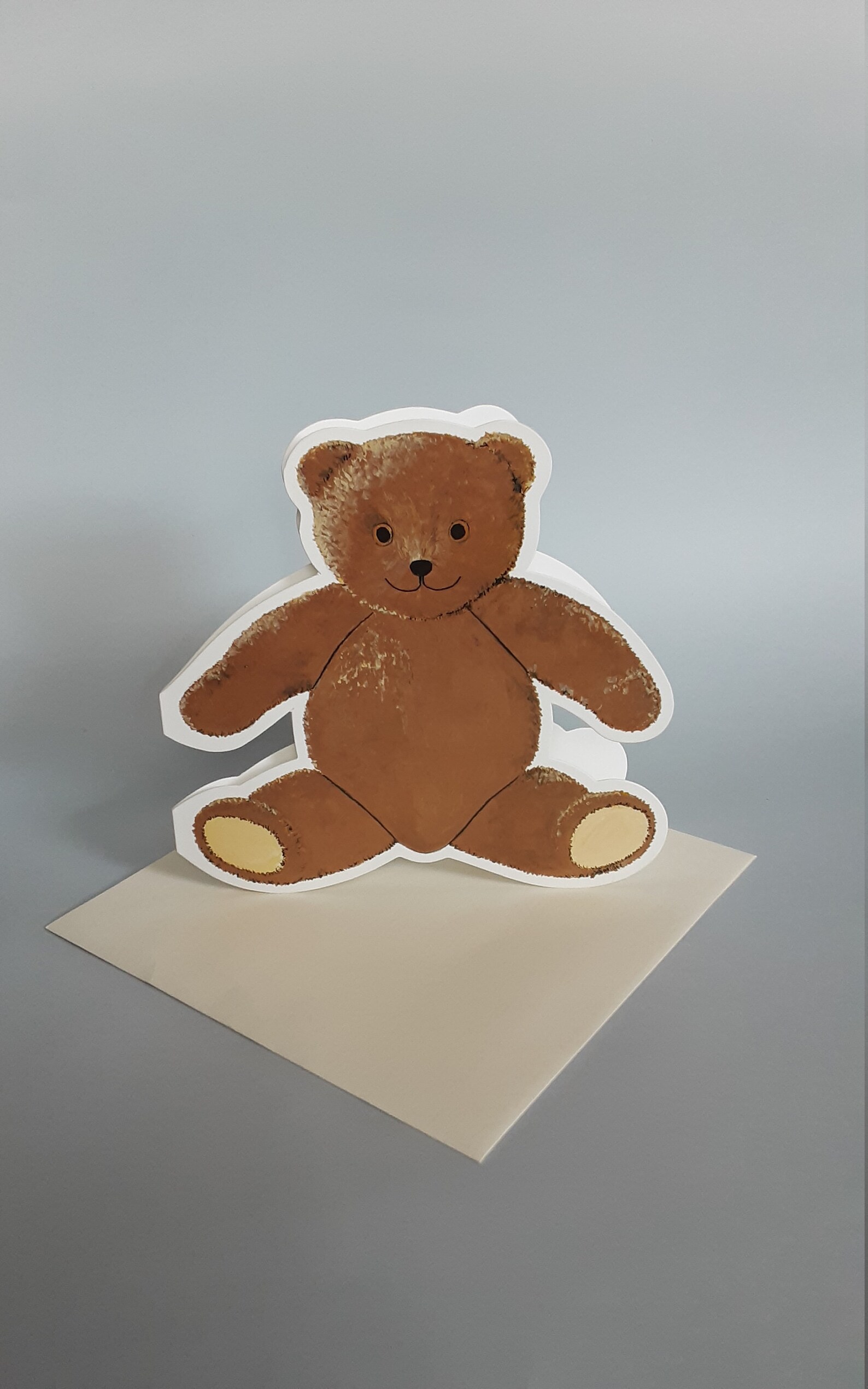 Cut Out Greeting Card Teddy Bears, Toys, Children, Baby. Birthdays and ...