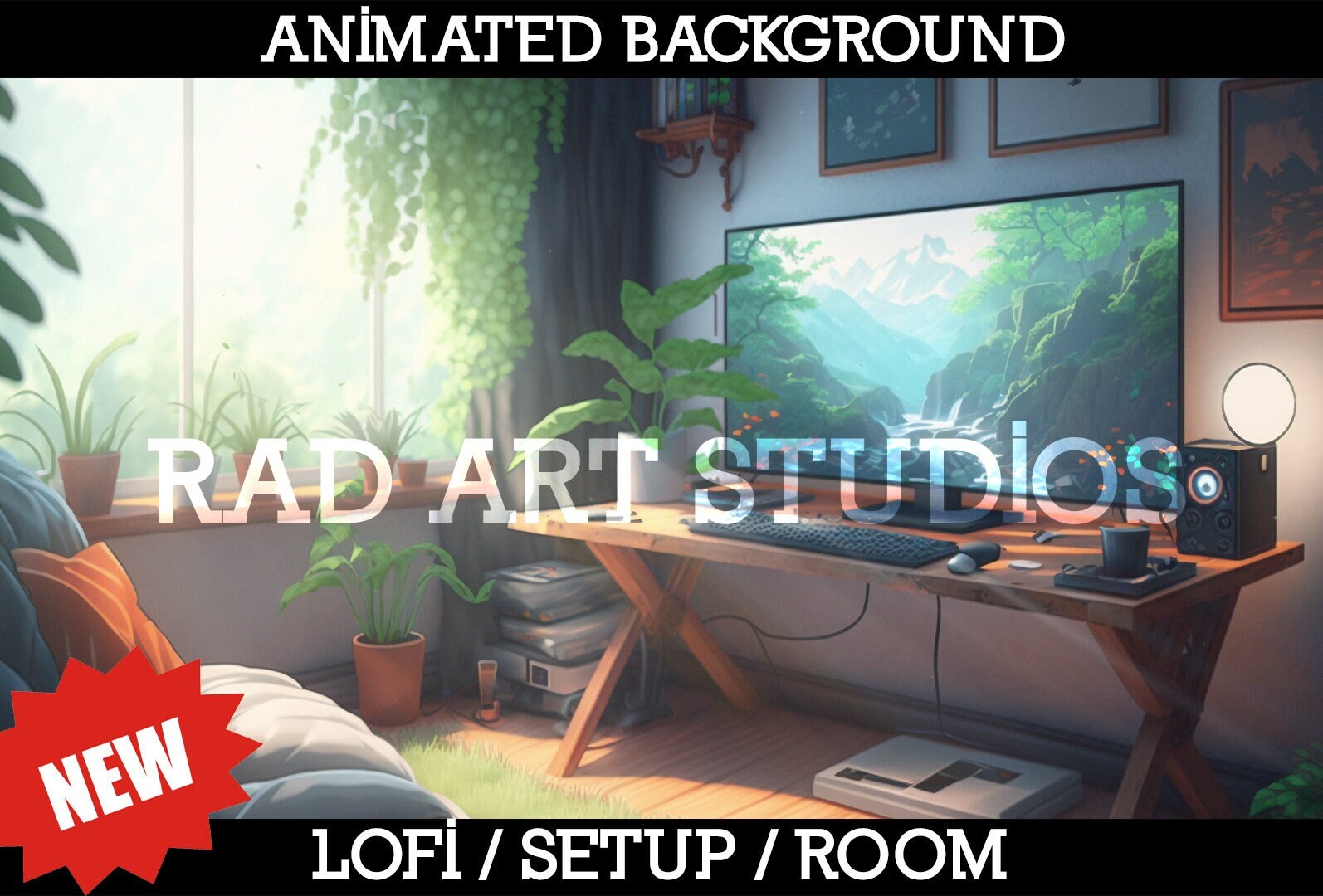 COZY ROOM Nature Animated Background 4K Wallpaper HIGH Resolution Lofi ...