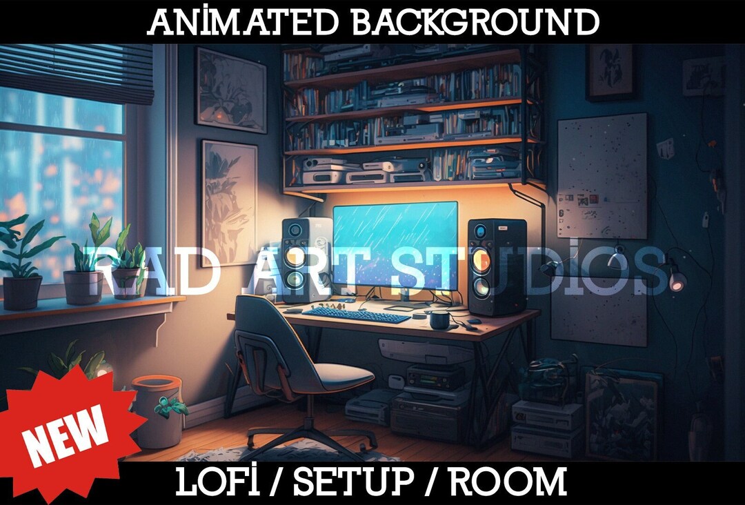 COZY ROOM Animated Background 4K Wallpaper HIGH Resolution Lofi Cozy ...