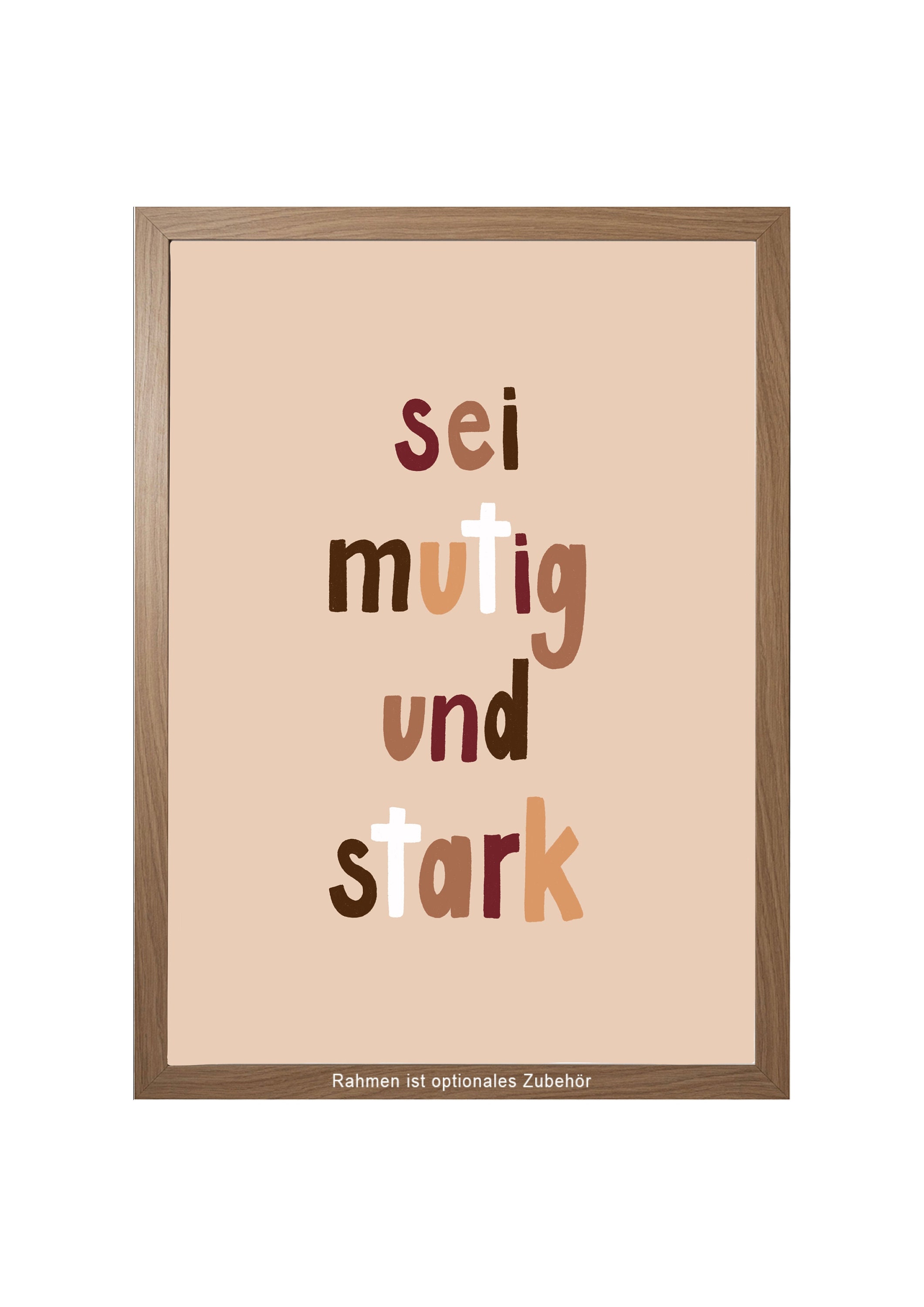Kinderzimmer Poster Sei mutig und stark in - Etsy.de