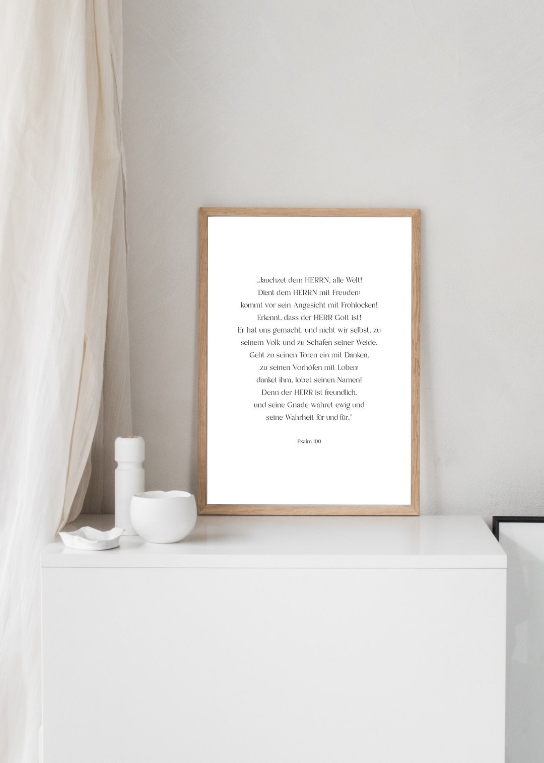 Bible Verse Poster Psalm 100 Posters in Different Sizes and Optionally ...