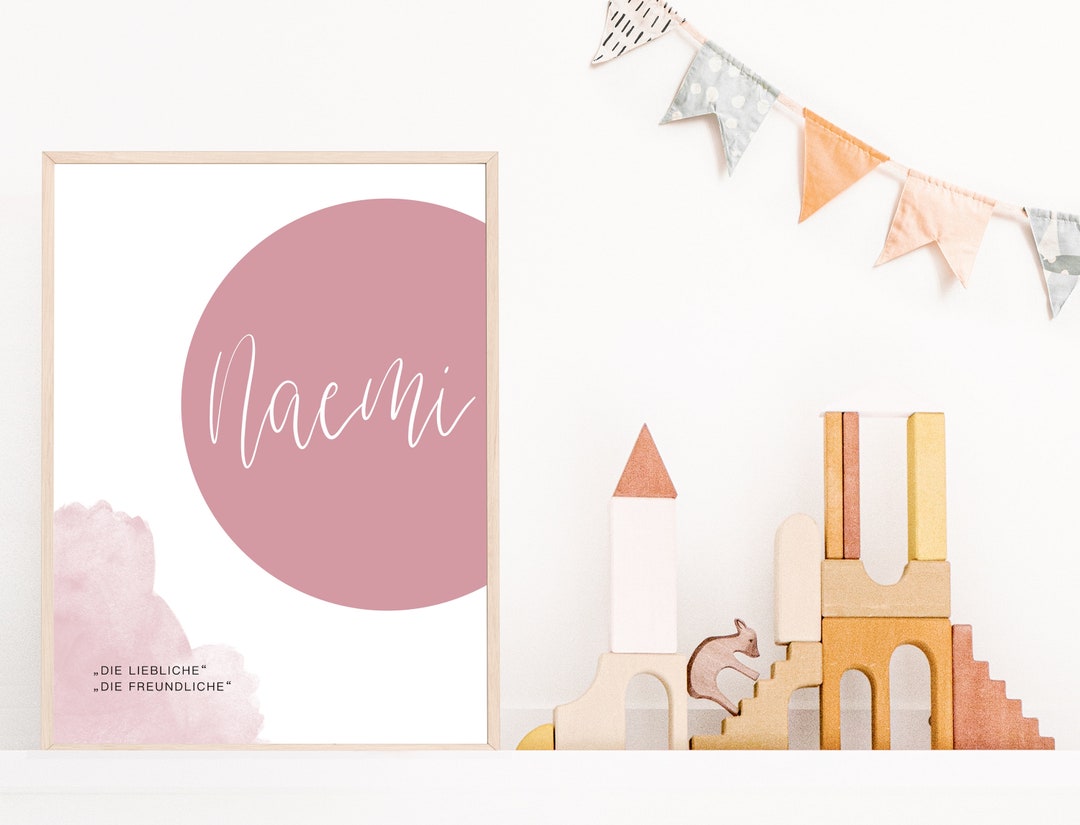 Personalized Name Posters With Meaning in Different Colours, in ...