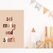 Kinderzimmer Poster Sei mutig und stark in - Etsy.de