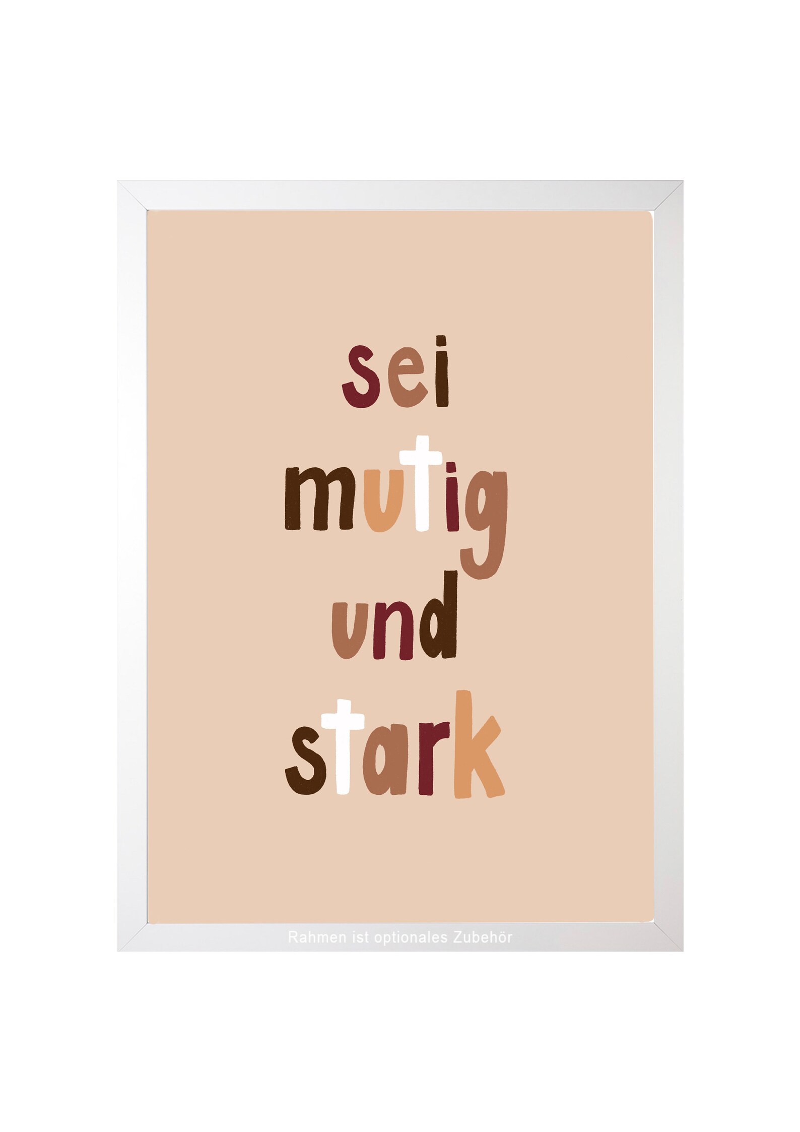 Kinderzimmer Poster Sei mutig und stark in - Etsy.de