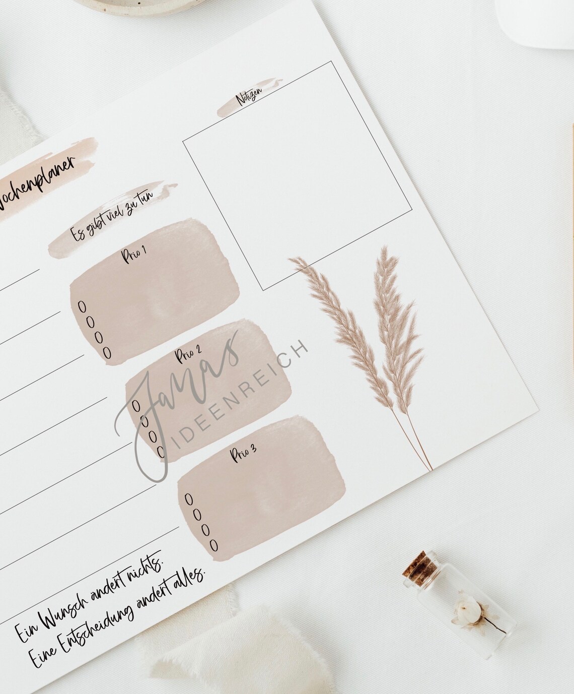 Wochenplaner als digitale Datei zum Selbstausdrucken DIN-4 | Etsy