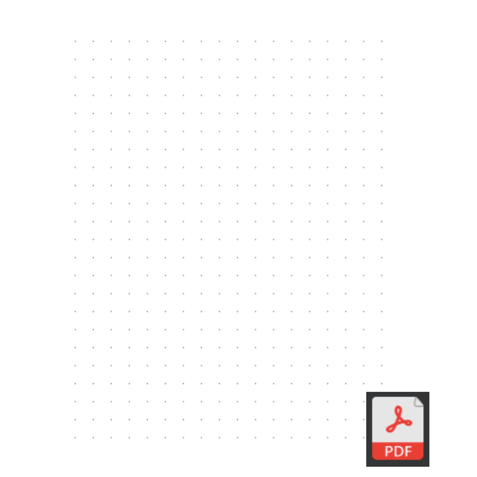 Grid Dot Graph Paper | Printable Bullet Journal Paper | Print at Home ...