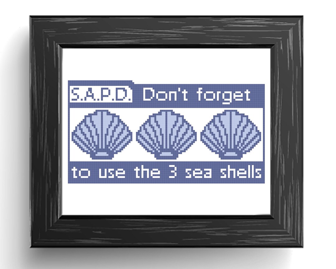 Don't Forget to Use the 3 Sea Shells - S.A.P.D. - Etsy