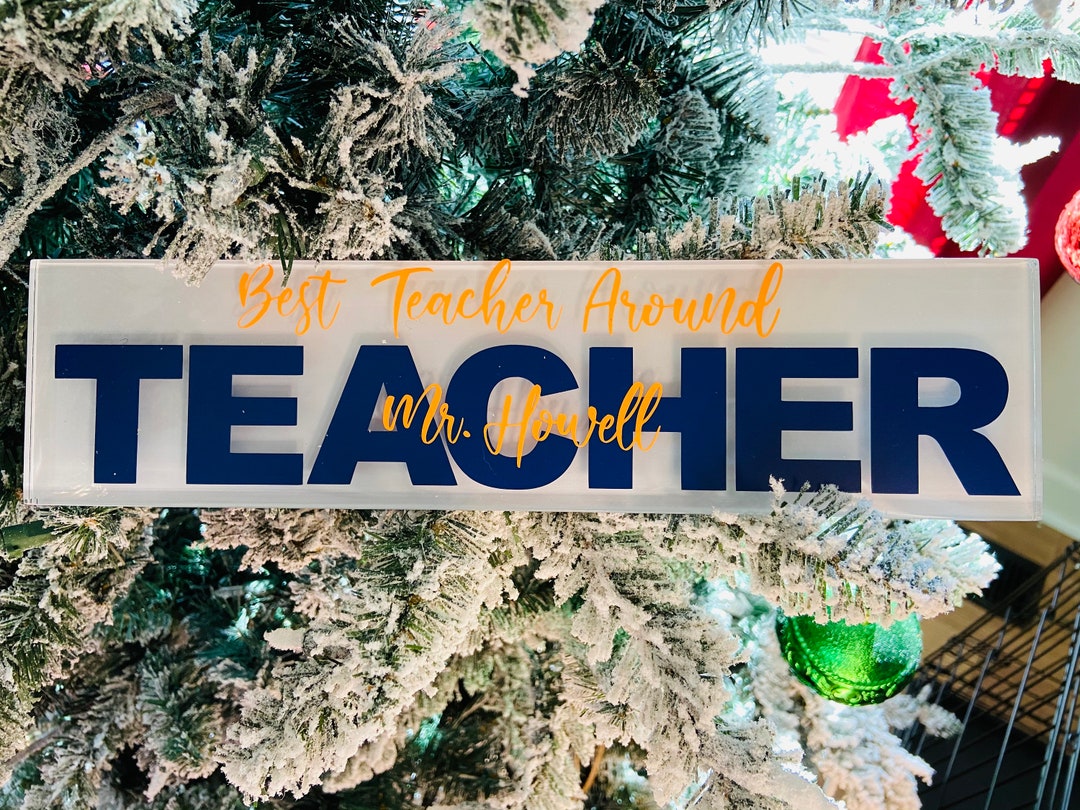 TEACHER Tiles-teacher Gifts-glass Tiles-personalized - Etsy