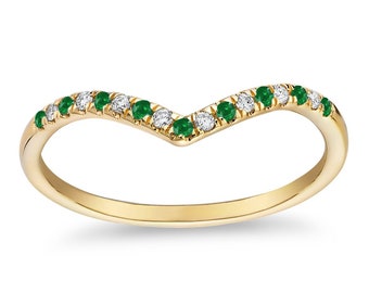 Chevron Wedding Band - Etsy