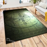 Retro TV Test Pattern Rug, No Signal Rug, Eye-catching Retro Style, TV ...