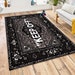 Keepoff, Black and Gray Rug, Keep off Rug, Keep off Carpet, for Living ...