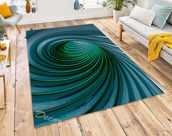 Vortex Illusion Rug 3D Effect Different Sizes Optical | Etsy