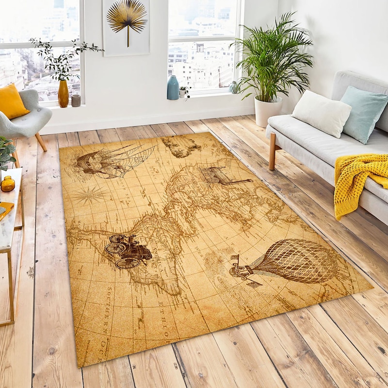 Rustic World Map - Etsy