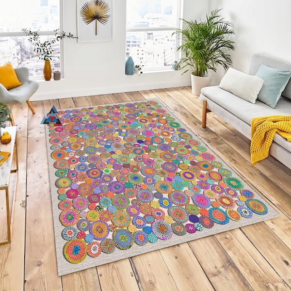 Colorful Rug - Etsy