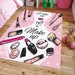 Wake up and Make Up, Soft Make up Girl, Personalized Decor Rug, Custom ...