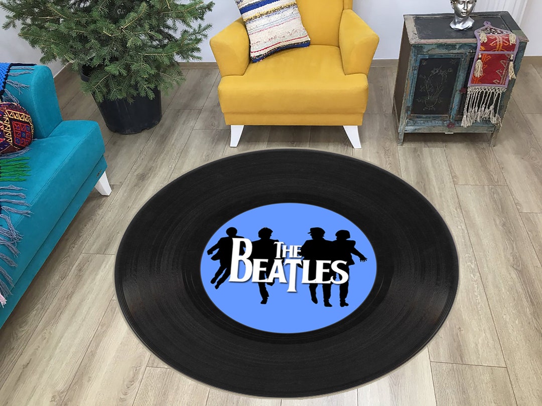 The Beatles, Music Accessory, Record Rug, Beatles Rug, Beatles Fan Rug ...