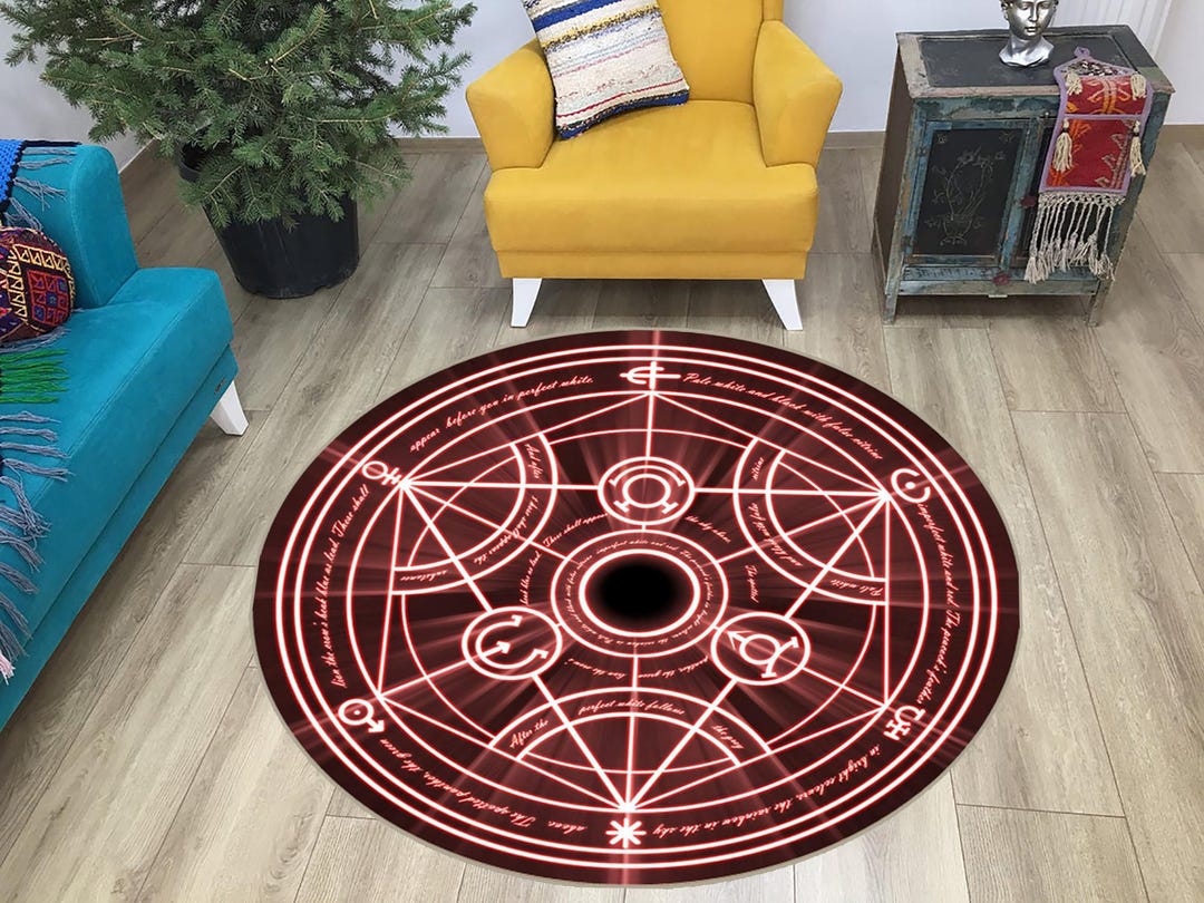 Full Metal Transmutation,round Rug,circle Cool,japanese Anime Manga ...