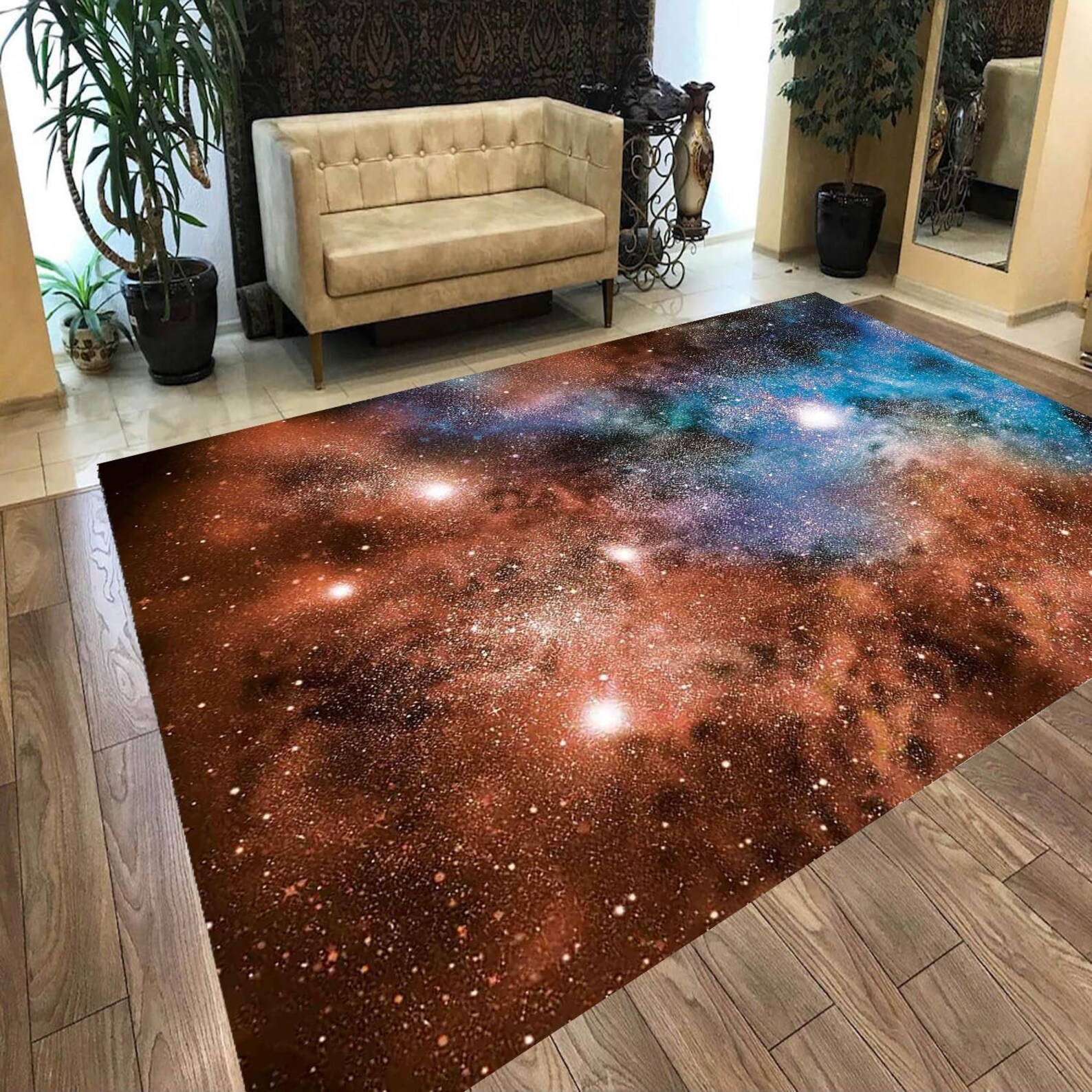 3D Galaxy Space RugsCarpets for Hallway Living Room Rug | Etsy