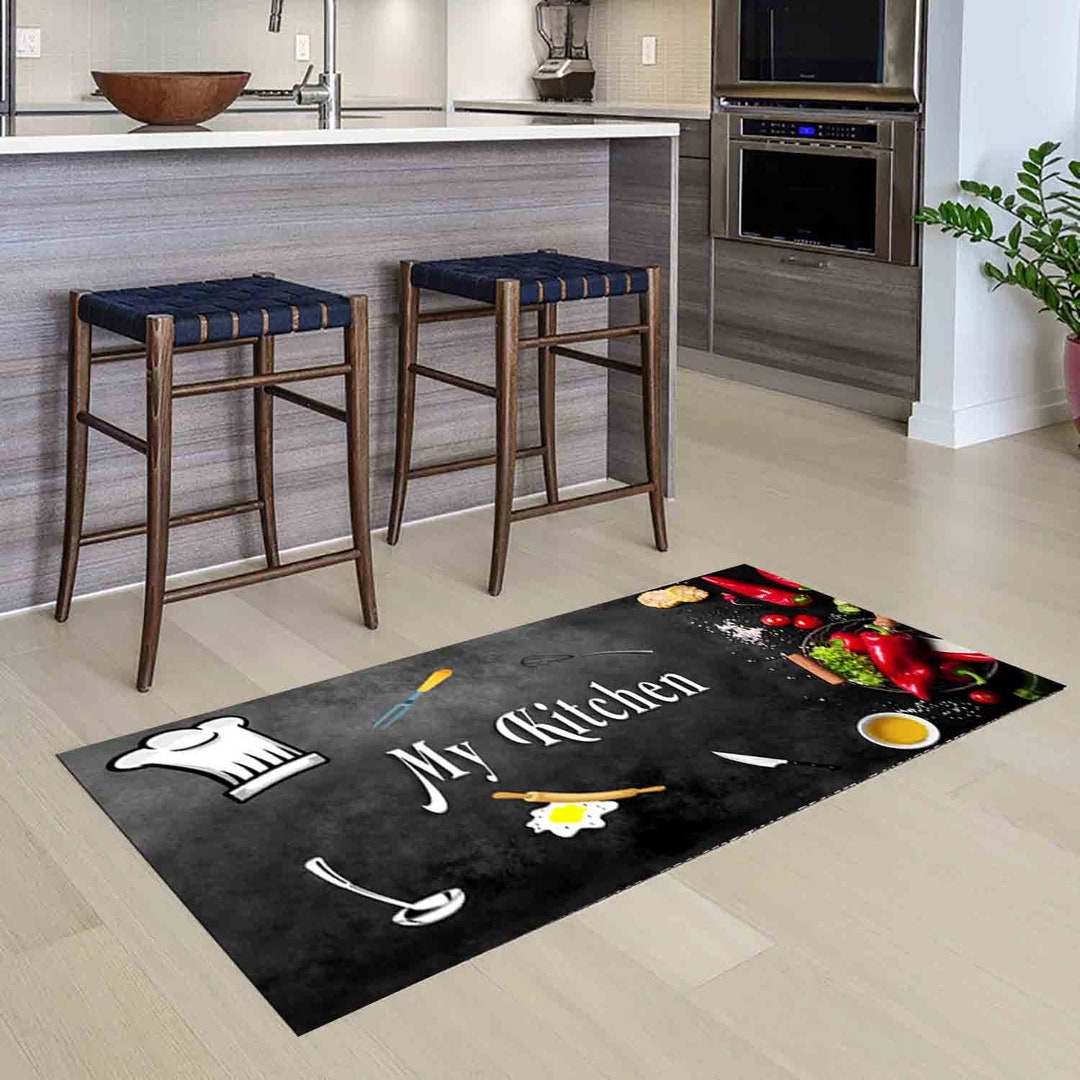 Base Soft Antiallergic, Cook Area Rug,carpet Kitchen Room, Vivid Colors ...