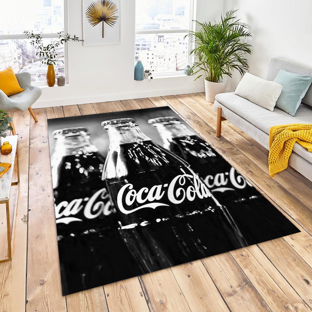Coke Rug,bottle Pattern,coca Cola,kitchen Runner,coca Cola Decor,coca ...