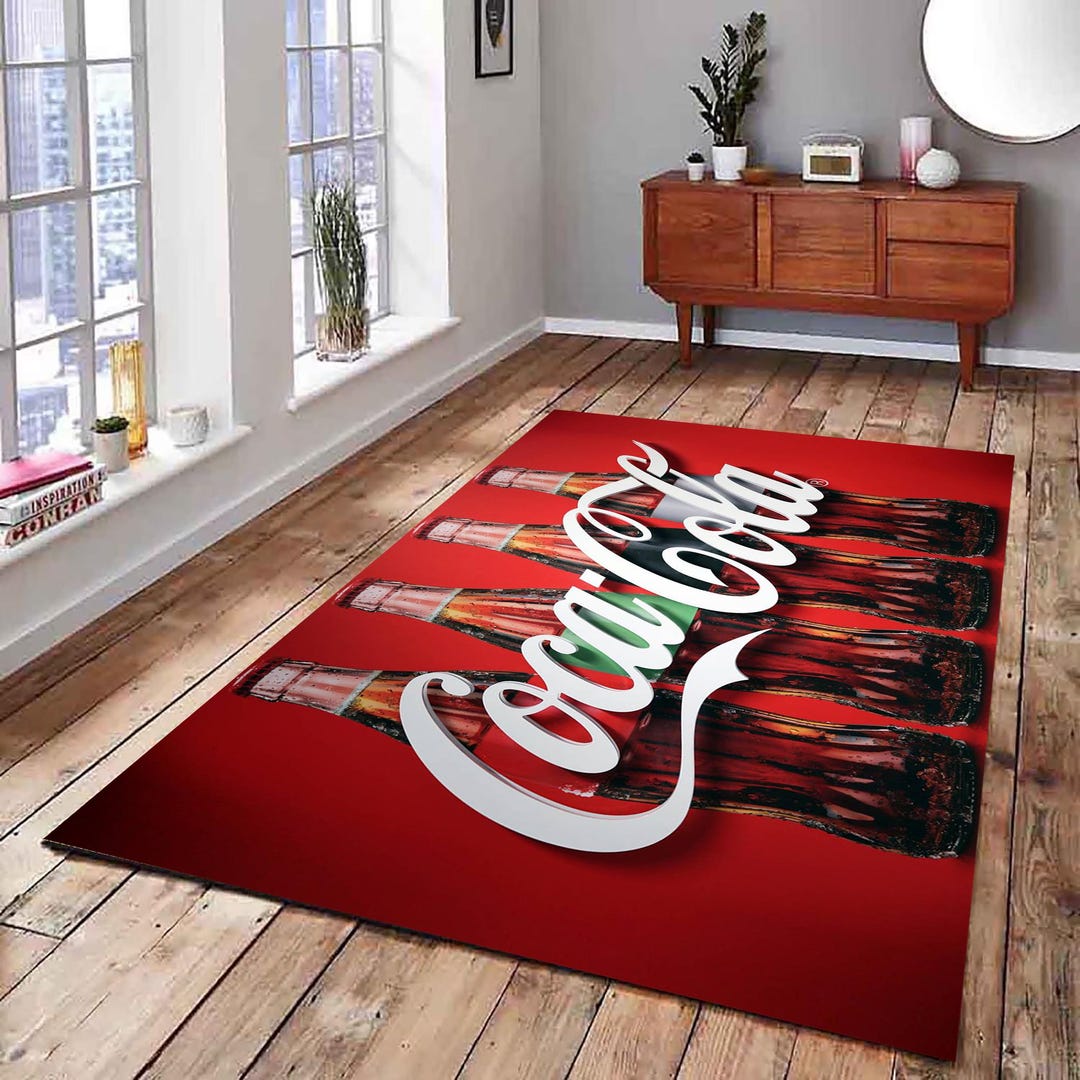 Coca Cola,coke Rug,bottle Pattern,coca Cola Decor,coca Cola Runner ...