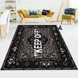 Keepoff Black and Gray Rug Keep off Rug Keep off Carpet - Etsy