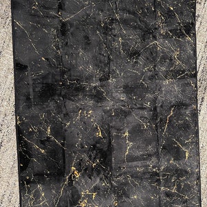 Marble Pattern Rug Black and Gold Marble Texture Rug Area Rug - Etsy