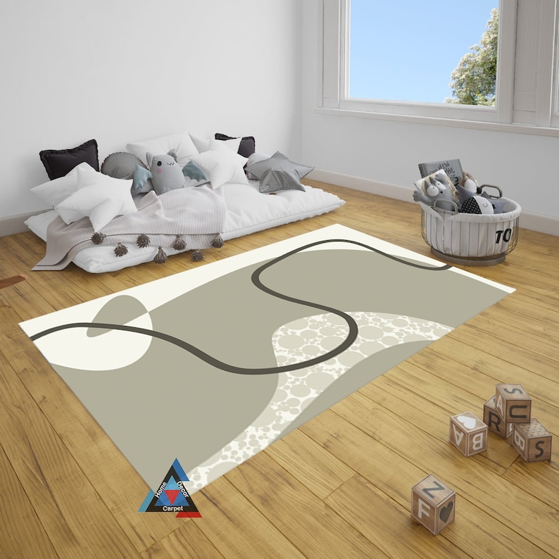 Abstract Design Rug Minimal Line Drawing Art Abstract Hand - Etsy