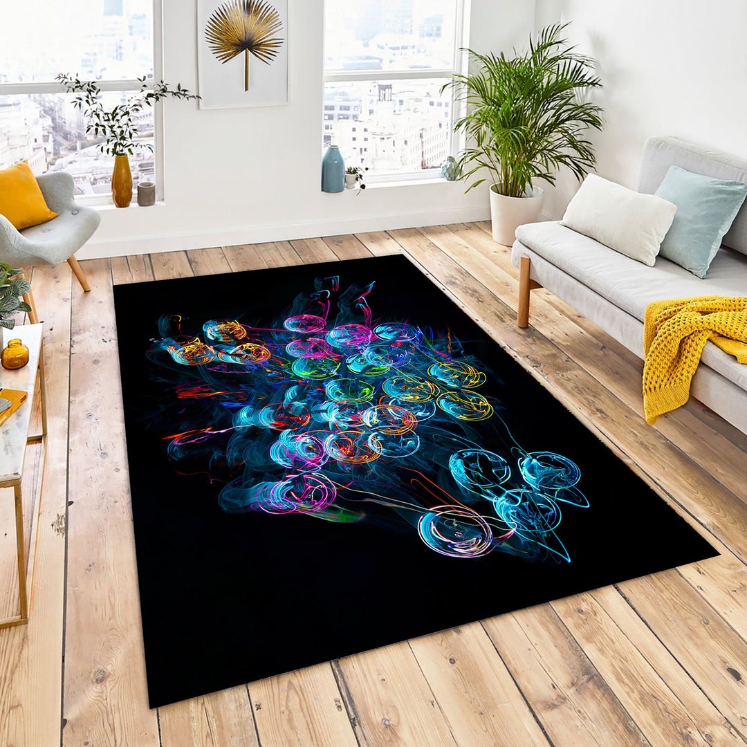 Circle Pattern, Abstract Geometric Pattern, Circle Pattern Rug, Home ...
