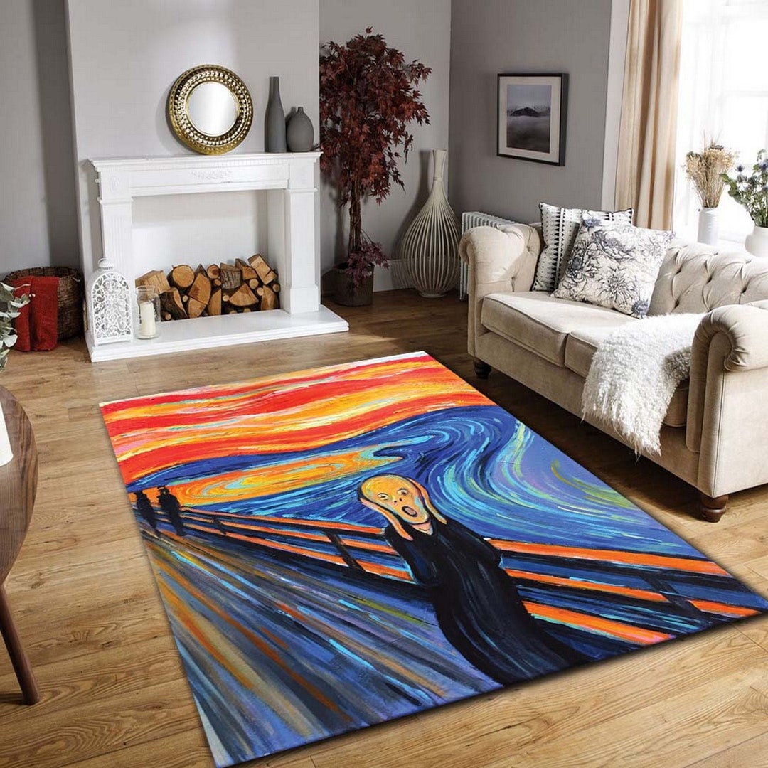 The Scream Doormat Rug, the Scream Indoor, Outdoor Are Rug, Classic Art ...