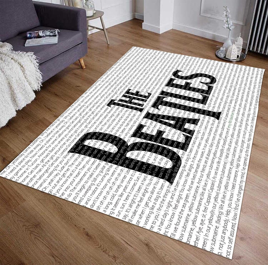 Tha Beatles, Rug, Carpet, Beatles Rug, Beatles Carpet, Fan Carpet, Area ...