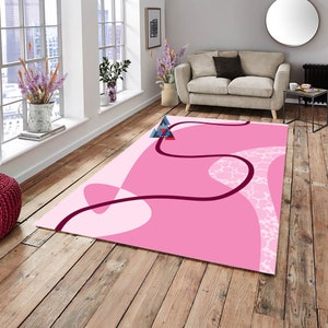 Abstract Design Rug, Minimal Line Drawing Art, Abstract Hand Draw ...