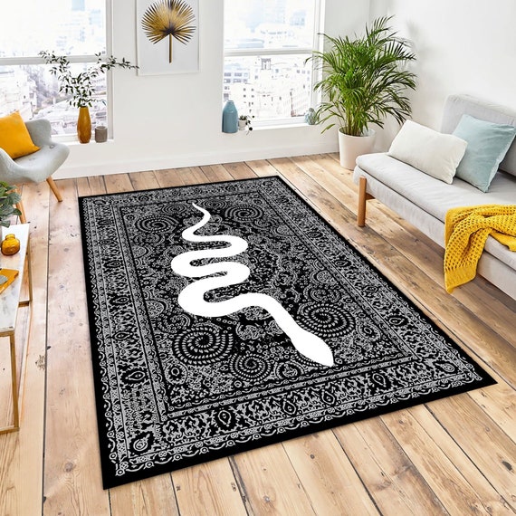 Snake Snake Rug Carpet Living Room Fan Area Rugs Popular - Etsy