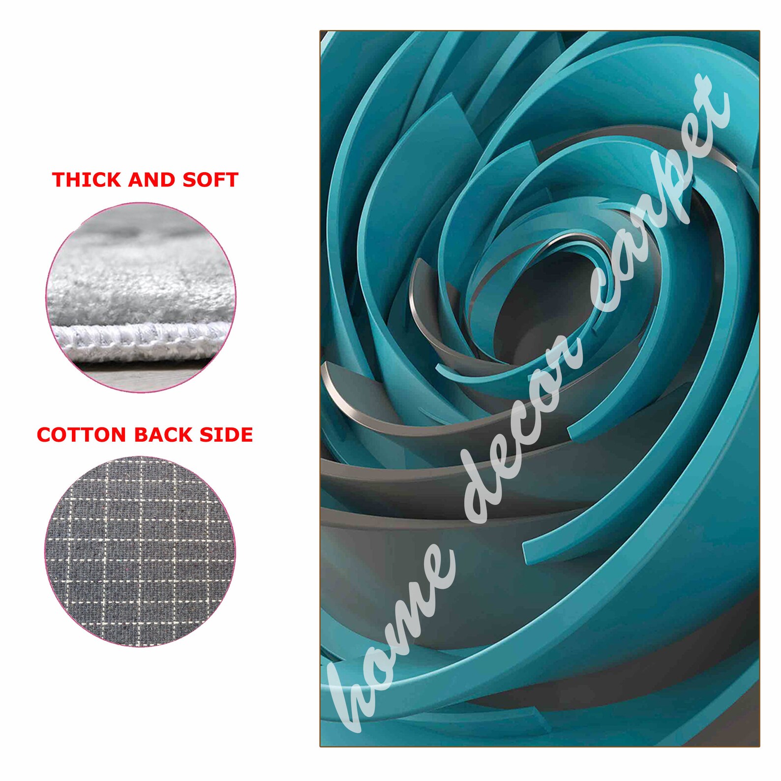 Checker Vortex Area Rug Optical Illusion Housewarming Gift - Etsy