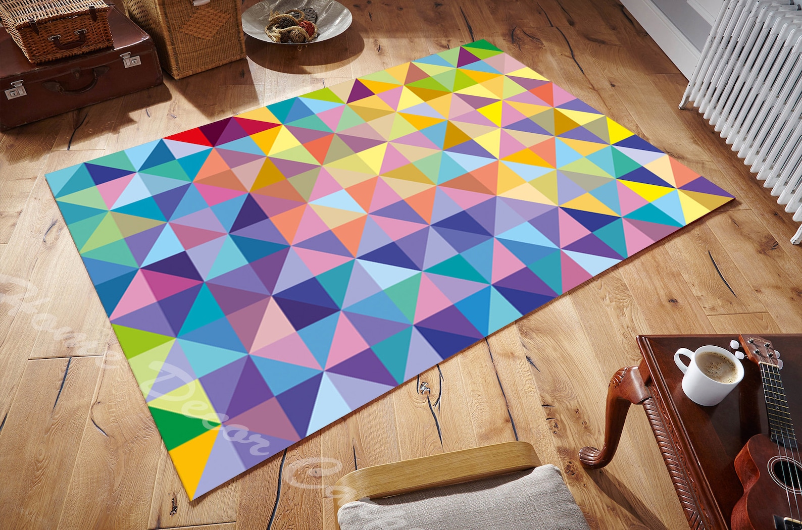 Postcard From Sweden Colourful Rug Patchwork Patterned Rug - Etsy