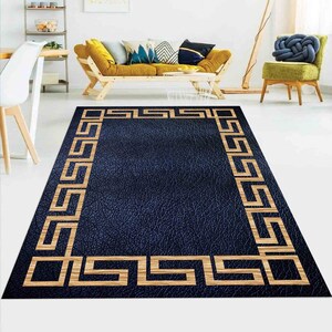 Border Carpet, Rug Greece, Greek Key Carpet, Navy Blue Carpet Patterns ...