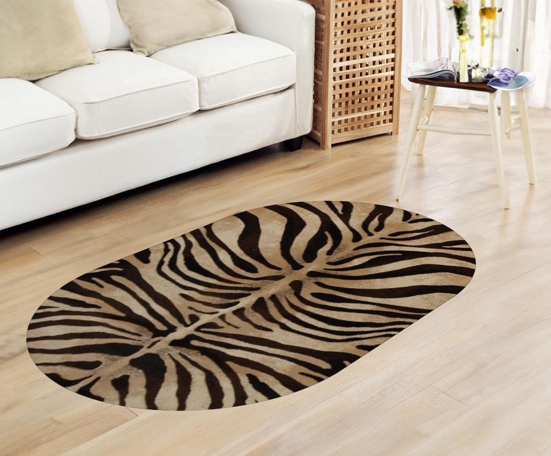Tiger Pattern Rug, Oval Rug, Tiger Rug,living Room Rug, Floor Mats ...