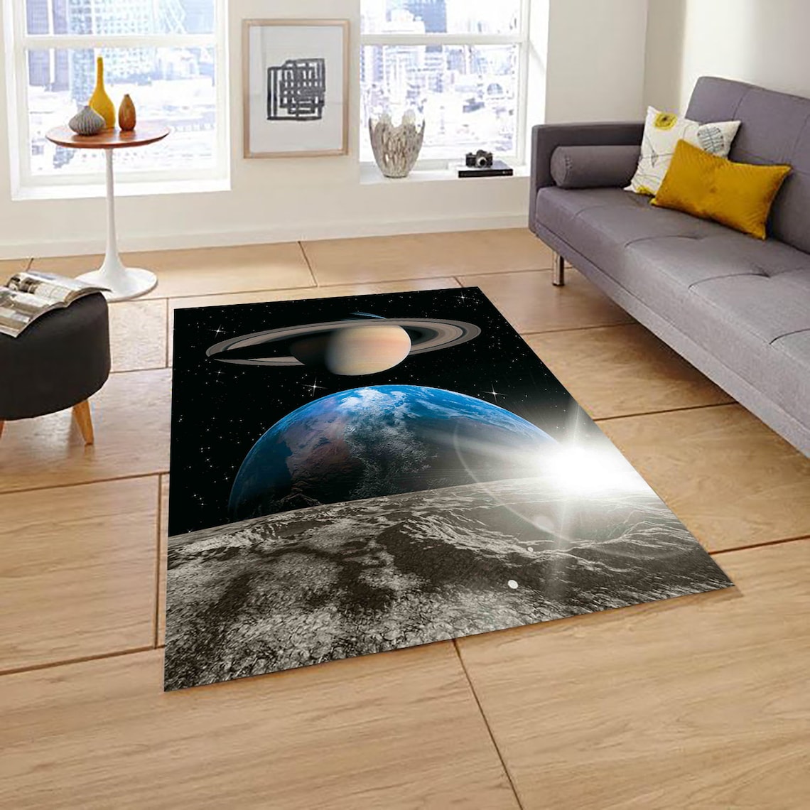 3D Printed Area Rugs Parlor Galaxy Space Mat Rugs Anti-slip - Etsy