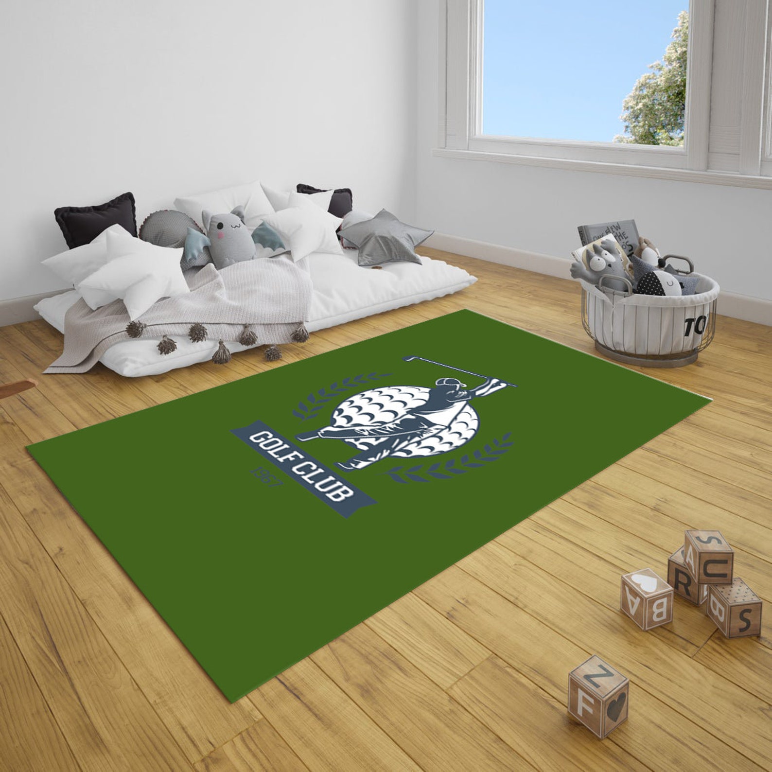 Golf Logo Golf Golfing Golfing Design Golf Rug Golf Ball - Etsy