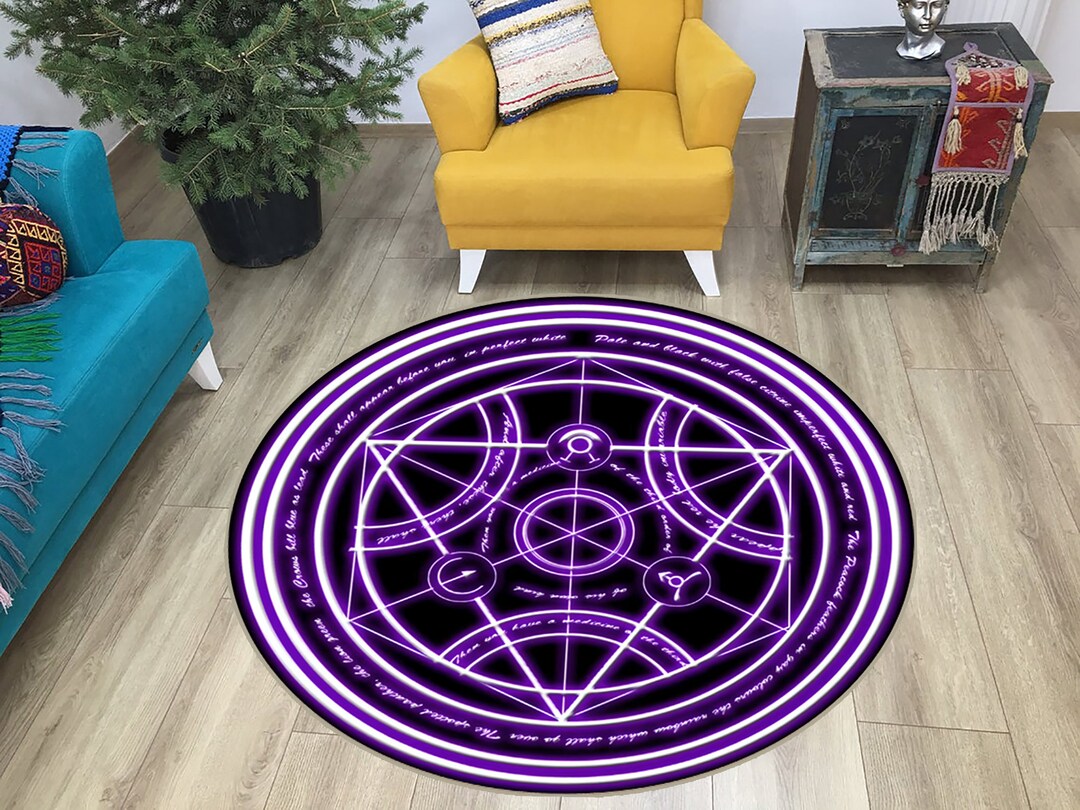 FMA Transmutation Circle Rug, Fullmetal Alchemist Rug, Fullmetal ...