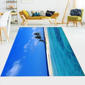 Fun at the Beach, Coastal Home Rug, Indoor Area Rugs of My Art ...