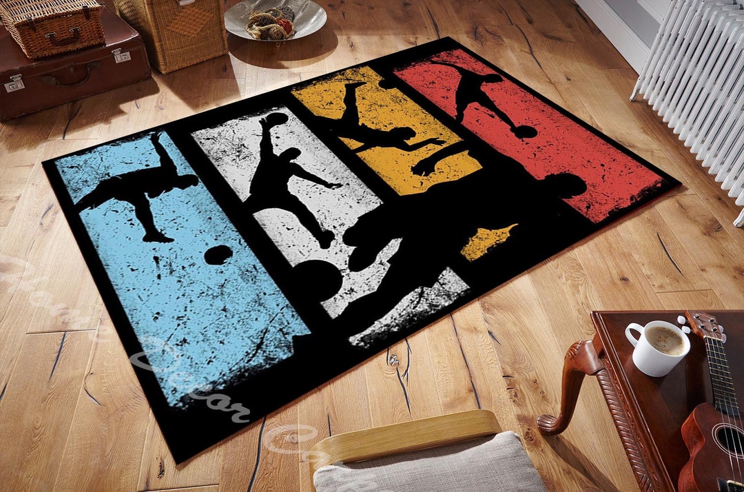 Football Rug, Soccer Rug,kids Room Rug, Boys Room Rug,sports Rug,cool ...