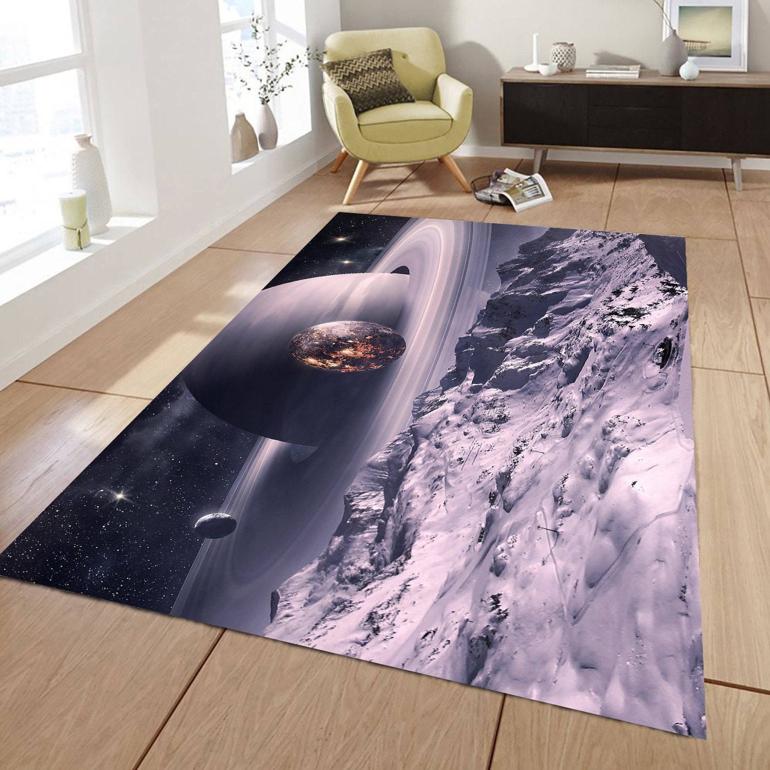 Space Room Rug Kids Room Rug Galaxy Stars Children Room - Etsy