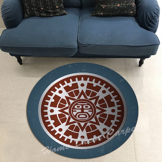 Aztec Calendar Mayan Calendar Aztec Rugs Aztec Carpets - Etsy