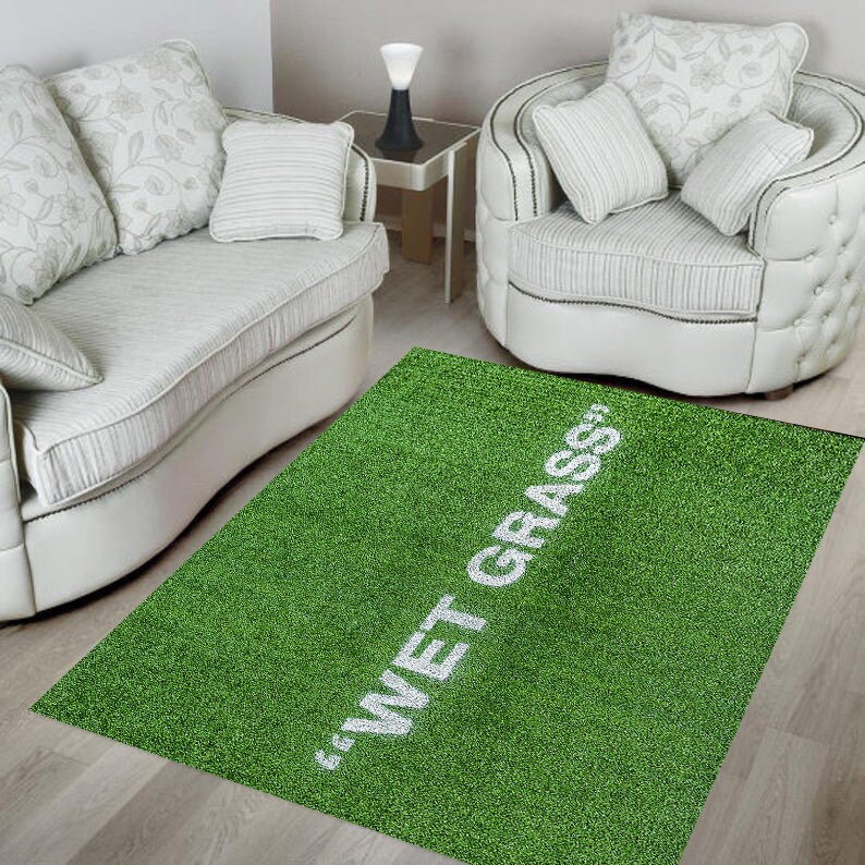 Wet Grass Patterned Rug Wet Grass Rug Wet Grass 3D | Etsy