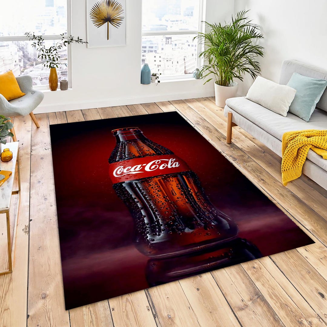 Coca Cola,coke Rug,kitchen Runner,bottle Pattern,coca Cola Decor,coca ...