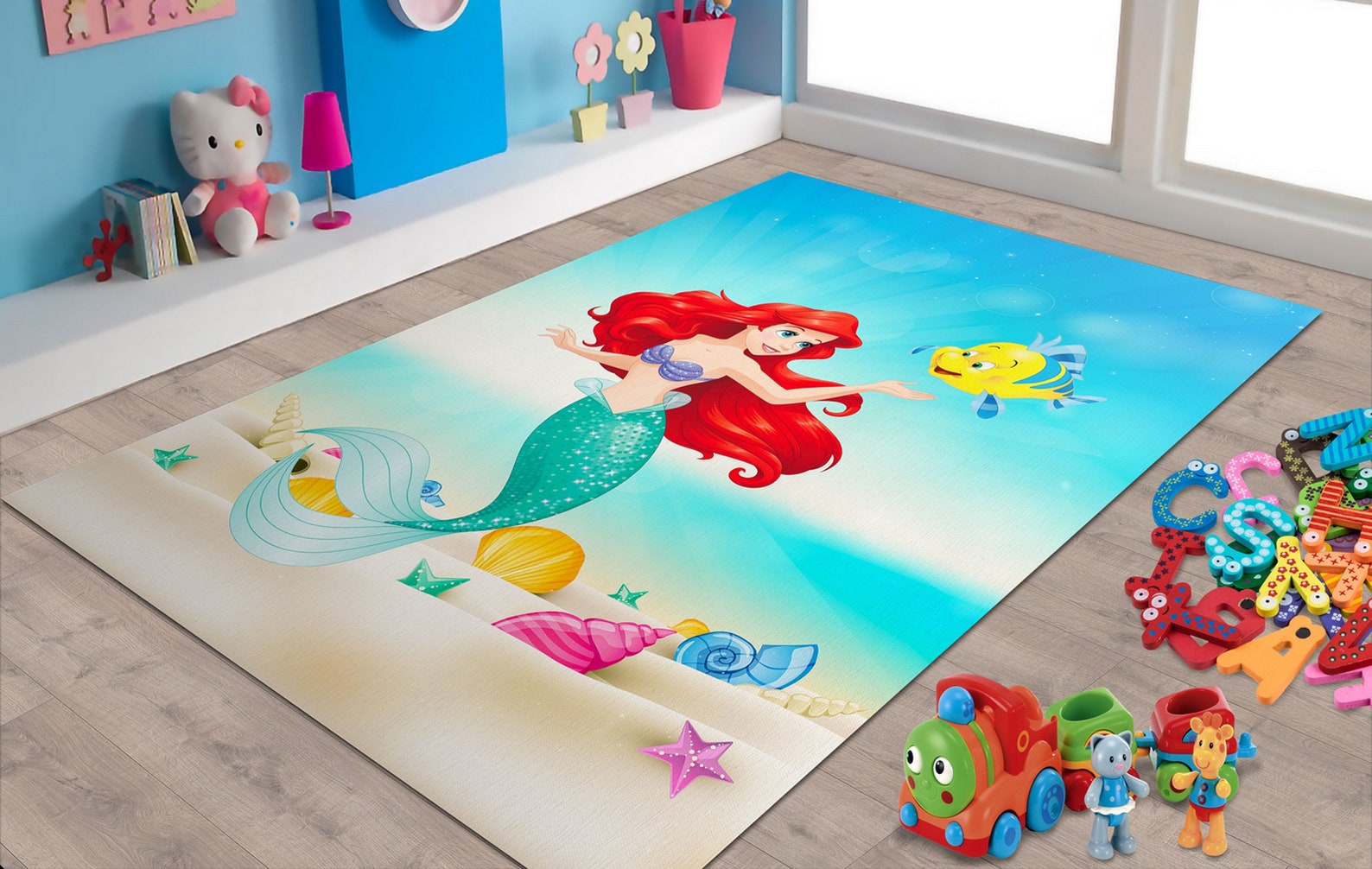 Mermaid Area Rug Little Mermaid Rug Ursula Rug Living Room - Etsy